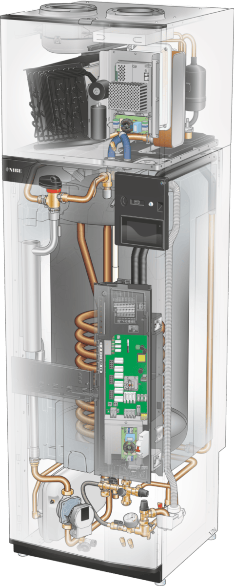 NIBE S735 - Pompa de caldura cu recuperare caldurii din ventilatie